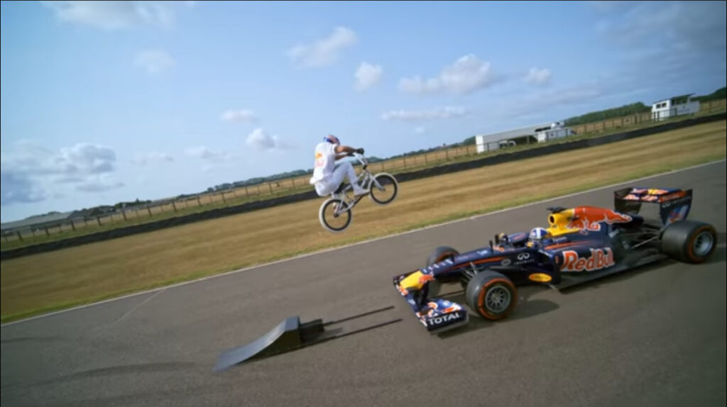 World First! Jumping Over A Moving F1 Car – Our BMX