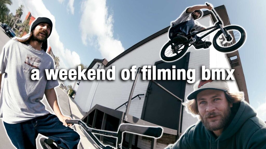 Filming For A Bmx Video – Riley Smith, Mikey Andrew, James Carrillo ...